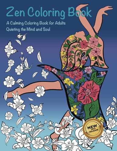 Zen Coloring Book:A Calming Coloring Book for Adults: Animals,Flowers ...
