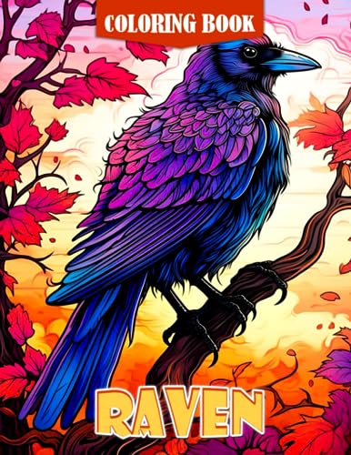 Raven Coloring Book: Unleash Your Creativity in this Artistic Coloring ...