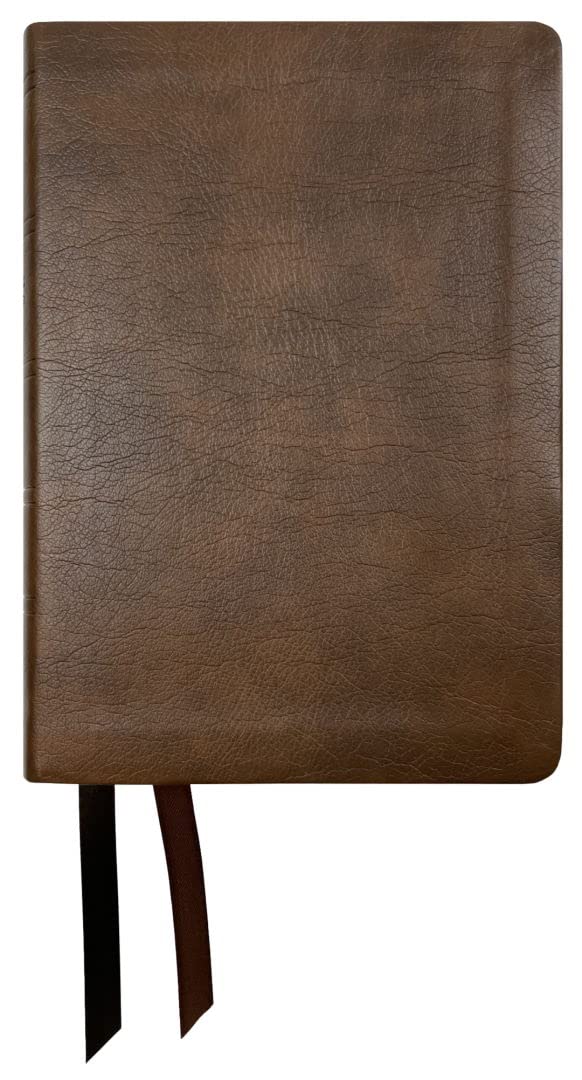 NASB Large Print Compact Bible, Brown, Leathertex, 1995 text by The ...