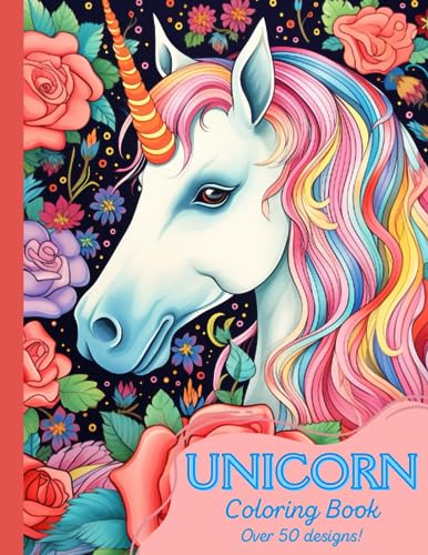 Unicorn Coloring Book: For Kids and Kids at Heart | 110 pages by Jalebi ...