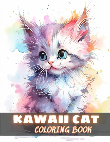 Kawaii Cat Coloring Book: Embark on a Kawaii Adventure With Cute Cats ...