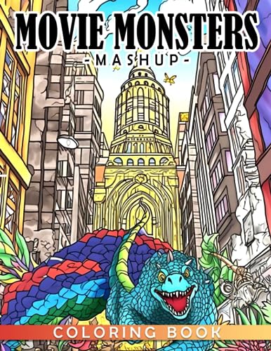 Movie Monsters Mashup Coloring Book: Color in Epic Scenes from Popular ...