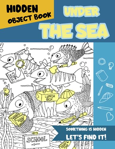Under The Sea Hidden Object Book: Seek and Find Brain Puzzles Game ...