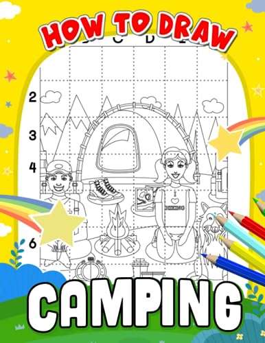 How To Draw Camping: Have Fun Moments with Cute and Easy Drawing Pages ...