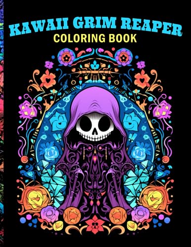 Cute Grim Reaper Coloring Pages