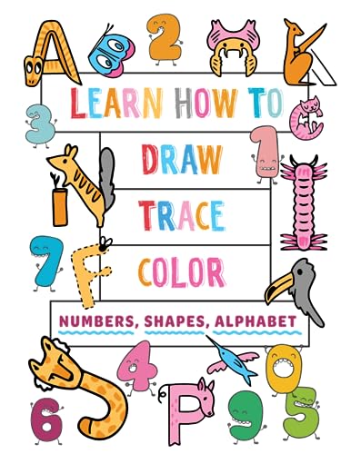 Learn how to draw trace color: Numbers shapes alphabets by SHAHBAZ ...
