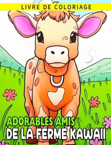 Livre de coloriage Adorables amis de la ferme Kawaii: Un livre de ...
