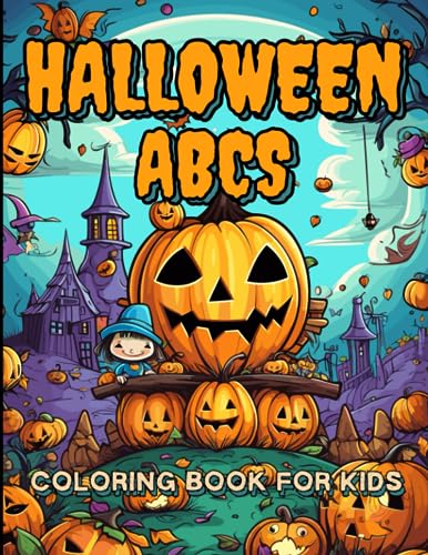 Spooky Halloween ABCs Coloring Book For Kids: Spooky and Cute Halloween ...