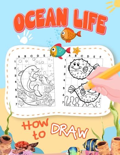 How To Draw Ocean Life: Marine Life Guide Book to Drawing | With Pages ...