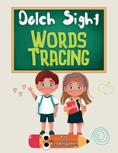 Dolch Sight Words, Letter Tracing Activity Workbook for Pre ...