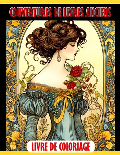 Livre de coloriage Couvertures de livres anciens: Un voyage ...