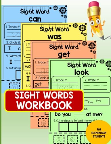 Sight Words Workbook: Kindergarten & Grade 1 Students by Raise Teachers ...