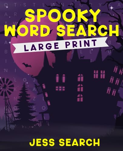Spooky Word Search: Halloween Word Search, Large Print Adult Halloween ...