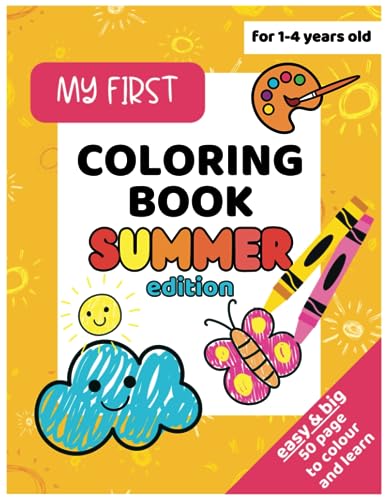 Baby's First Easy Book with Big Objects of Happy Summer Sea Animals ...