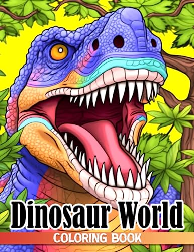 Dinosaur World Coloring Book: Explore the Fascinating World of ...