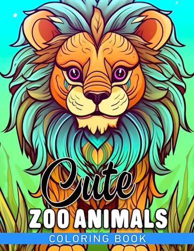 Cute Zoo Animals Coloring Book: A Kid's Coloring Book Packed with ...