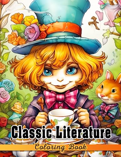 Classic Literature Coloring Book: Color Your Favorite Characters from ...