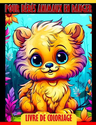 Livre de coloriage pour bébés animaux en danger: Adorables pages à ...