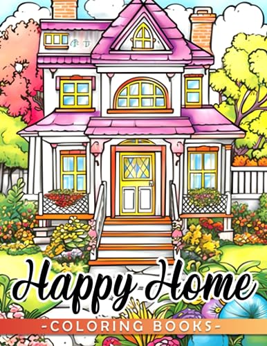 Happy Home: Explore and Color Beautiful Rooms and Objects in this Cute ...