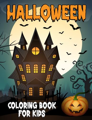 Halloween Coloring Book for Kids: A Spooky Halloween Themed Coloring ...