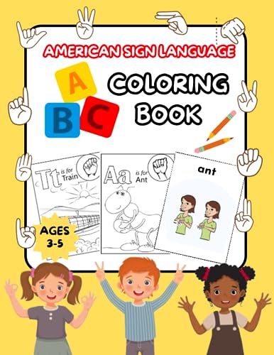 ABC sign language coloring book: A Beginner's Book of American Sign ...