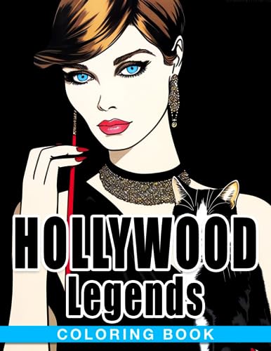 Hollywood Legends Coloring Book: An Iconic Coloring Book for Kids Ages ...
