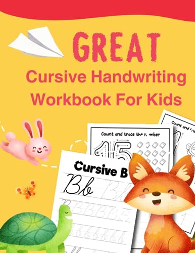 Great Cursive handwriting workbook for kids: cursive for beginners ...