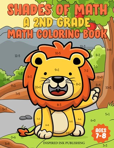 Shades of Math: A 2nd Grade Math Coloring Book by Inspired Ink ...