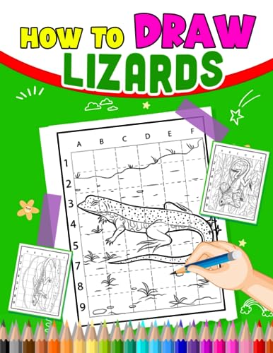How To Draw Lizards: 30 Easy And Simple Illstration Pages To Learn To ...