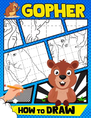 How To Draw Gopher: Containing 30 Step-By-Step And Easy Illustrations ...