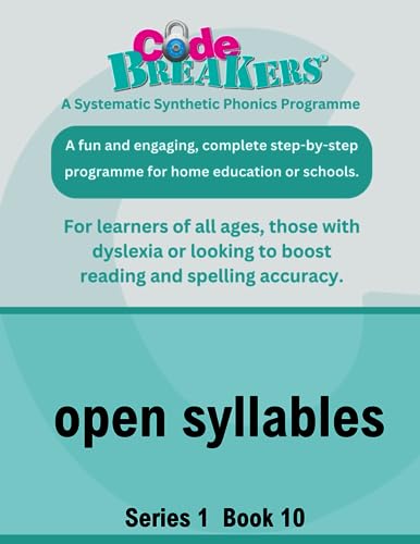 CodeBreakers - Series 1 Book 10: open syllables by Georgina Smith ...