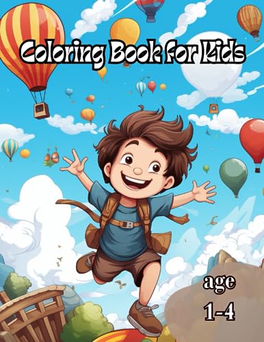 Cute & Happy Animal Coloring Book for Kids - simple coloring Book with ...