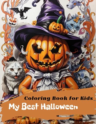 My Best Halloween Coloring Book For Kids: Spooky And Playful Halloween ...