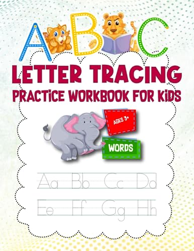 ABC Letter Tracing Practice Workbook for Kids: Learning A-Z Preschool ...