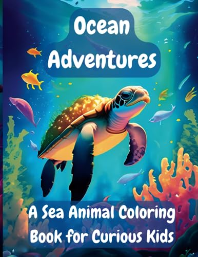 Ocean Adventures: A Sea Animal Coloring Book for Curious Kids: Colorful ...