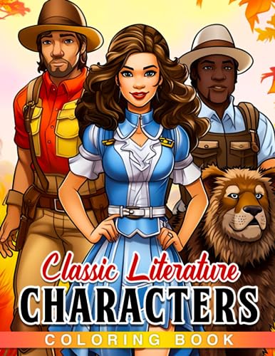 Classic Literature Characters: Color, Connect, and Rediscover Beloved ...