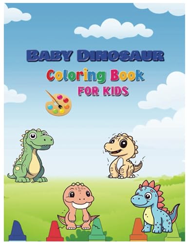 Dinosaurs Little Kids Coloring Book: Fun Children's Coloring Book with ...