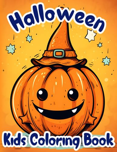 Cute Halloween Coloring Book: Kids Spooky Activity Pages for Ages 4-8 ...