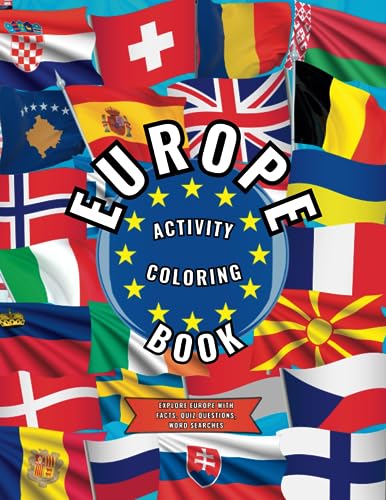 Europe Activity Coloring Book: Geography Of Europe with Facts, Maps ...