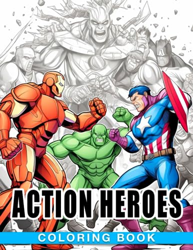 Action Heroes Coloring Book: Inspired by Josh Brolin's Iconic Roles for ...