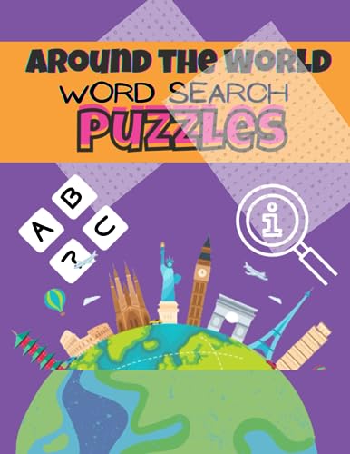 Around the World Word Search Puzzles: Wordsearch Fans Fun and Relaxing ...