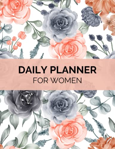 Daily Planner For Women: Minimalist Undated Daily and Hourly Planner ...