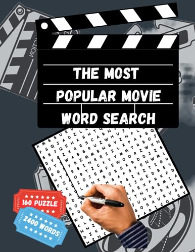 The most popular movie word search: With 160 Puzzles -Two Puzzles for ...