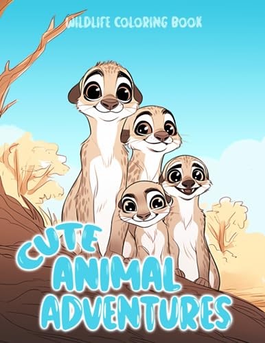 Cute Animal Adventures - Wildlife Coloring Book by Carleen Gennari ...
