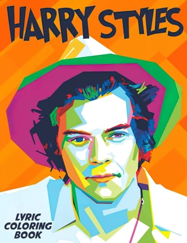 Harry Lyric Coloring Book: Wonderful Song Lyrics For All Fans Boys ...