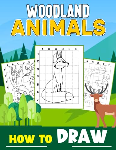 How To Draw Woodland Animals: Species of Animal Drawing Step by Step ...