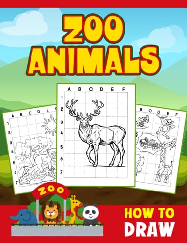 How To Draw Zoo Animals: Step-by-step Instructions for 30 Wild ...