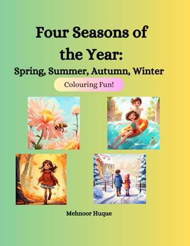 Four Seasons of the Year: Spring, Summer, Autumn, Winter Coloring Book ...