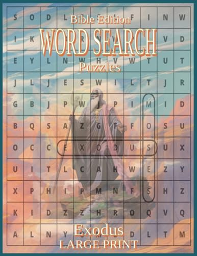 Bible Word Search: Book of Exodus: Old Testament Word Search Large ...