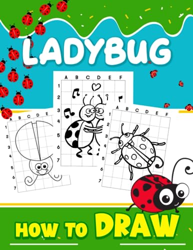 How To Draw Ladybug: Easy Guide Book To Draw With 40 Simple And Basic ...